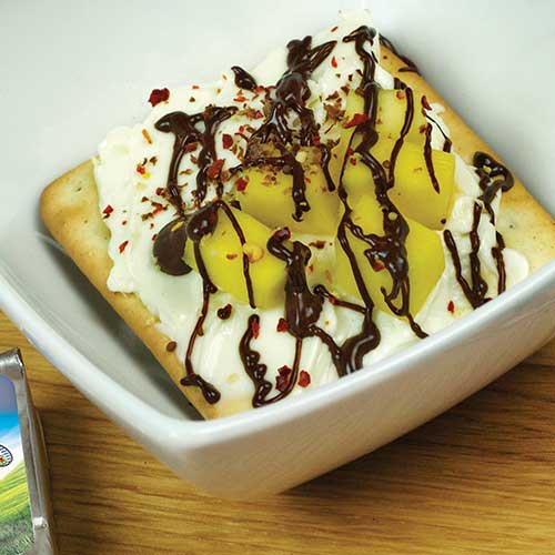 Creamy Dark Chocolate & Mango Delight | The Laughing Cow UK