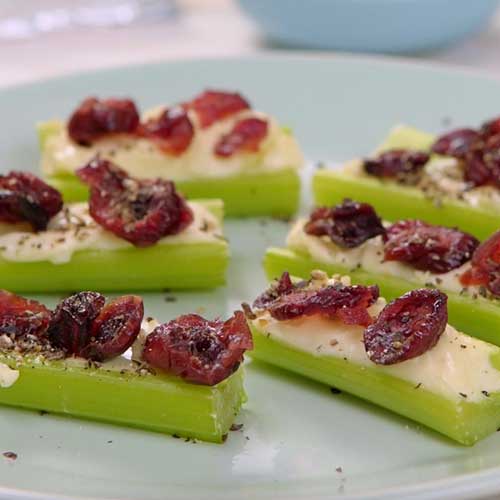 Blue Cheese Stuffed Celery Snacks | The Laughing Cow UK